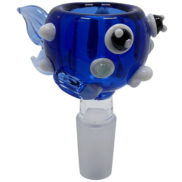 Full Color Fish Bowl - 14mm Male - World of Bongs