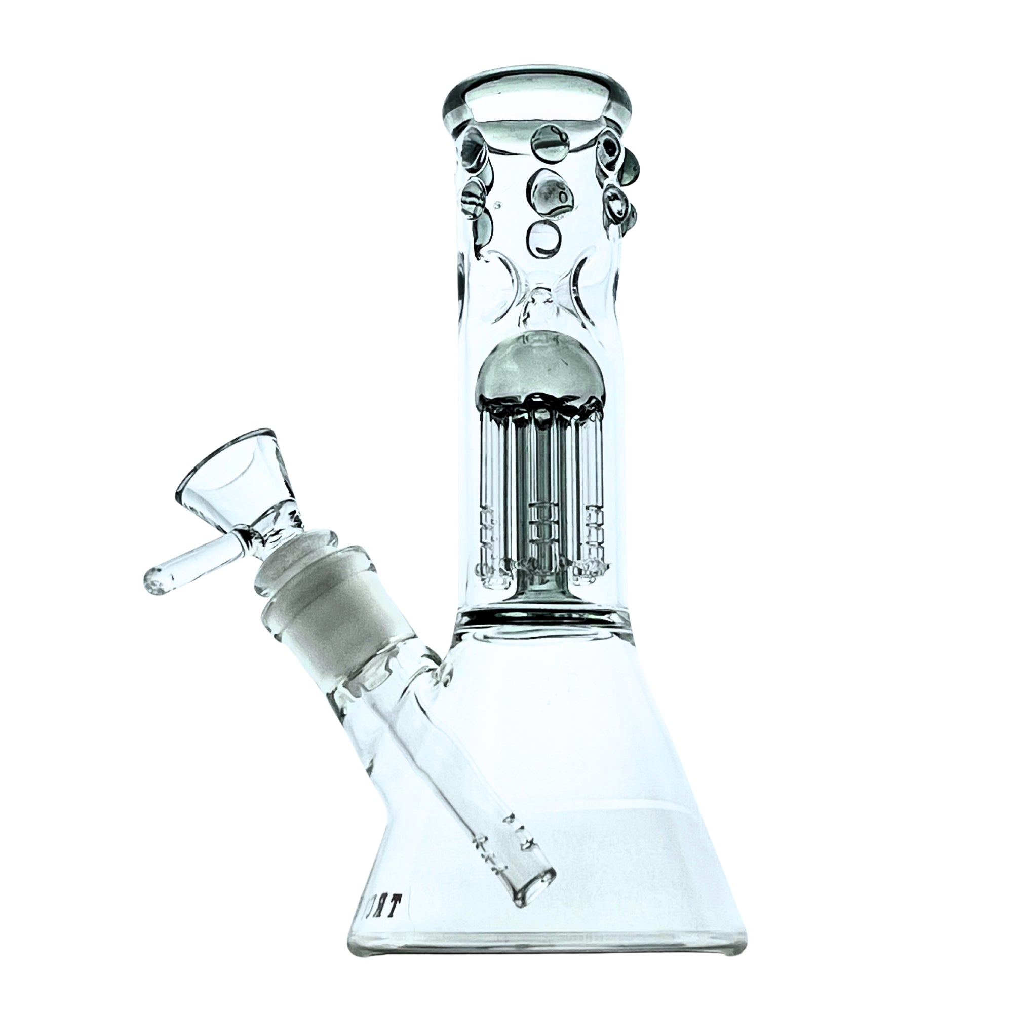 8 Inch Glass Tree Perc Beaker Bong | Smooth Water Pipe - World of Bongs