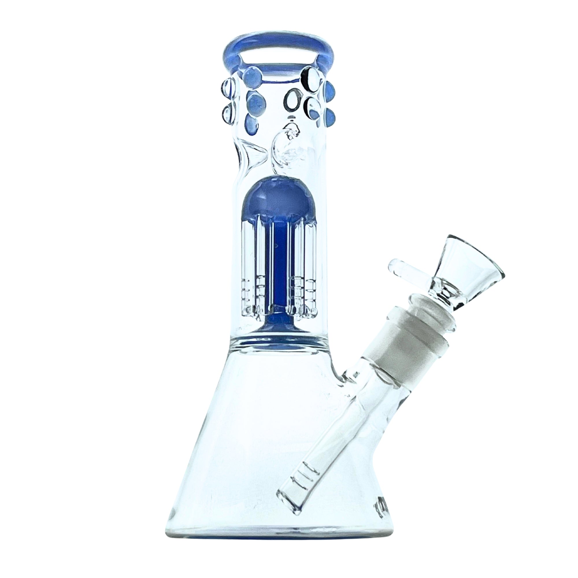 8 Inch Glass Tree Perc Beaker Bong | Smooth Water Pipe - World of Bongs