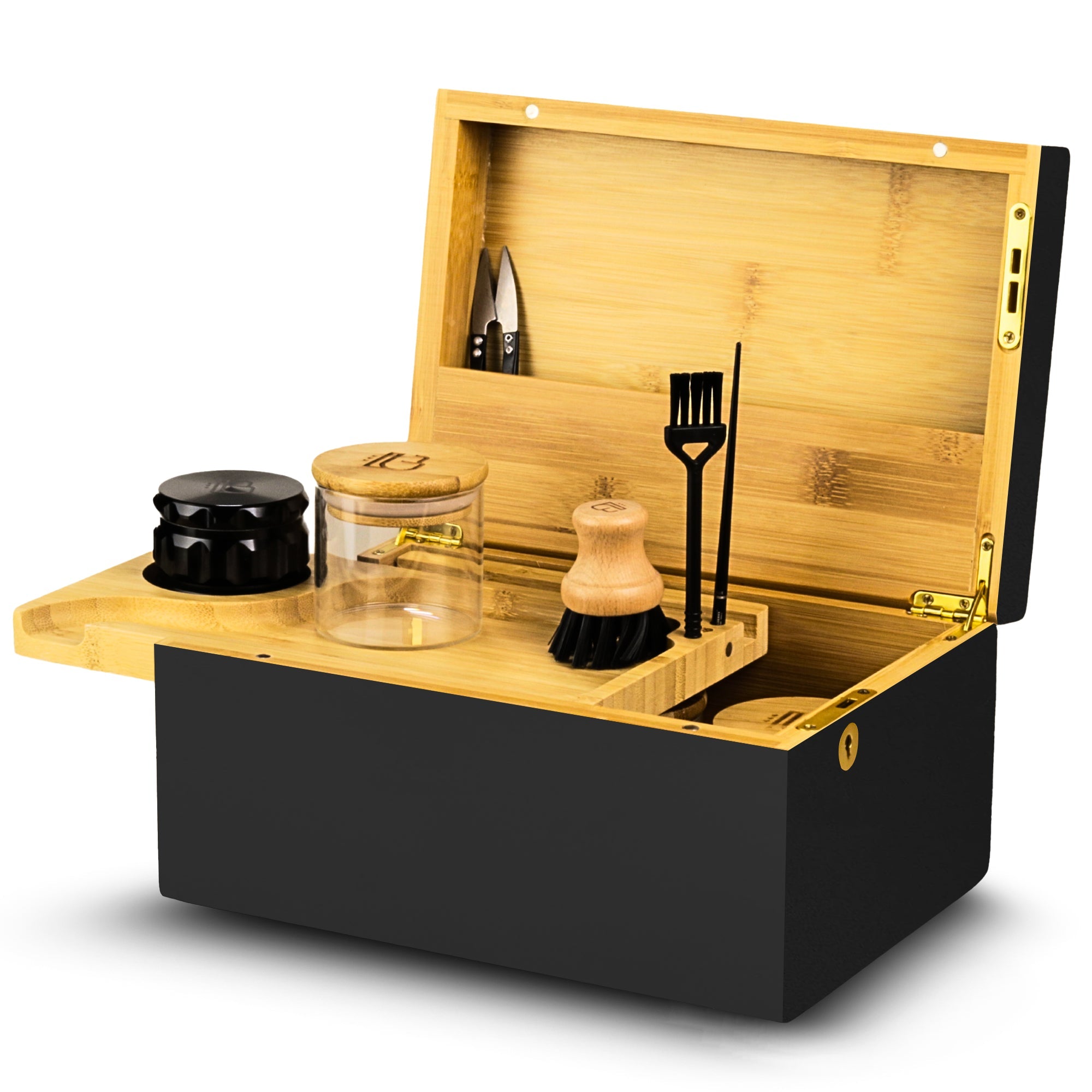 Genesis Key Lock Edition Storage Box - Secure Bamboo Stash Box - World ...