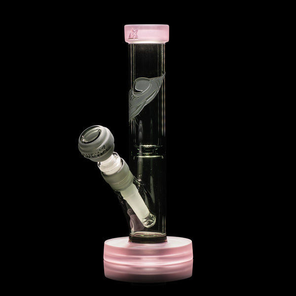 Spaceship X Straight Tube Bong 9” Thick Glass | Milky Way Glass - World ...