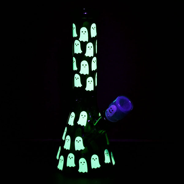 Ghostly Glow Beaker Bong - 10 IN | World of Bongs