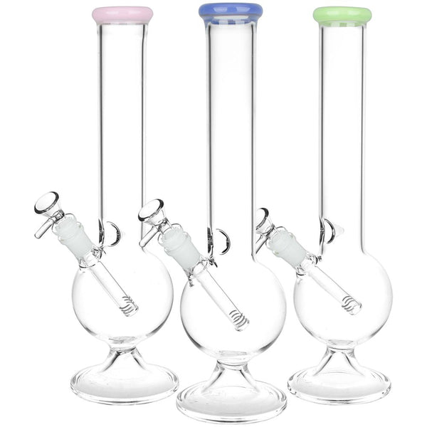 Spherical Splendor Water Pipe | Round Bottom Glass Bong - World of Bongs