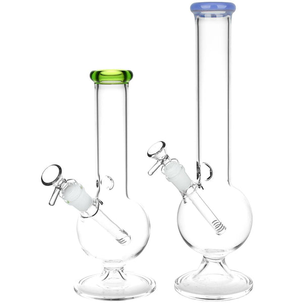 Spherical Splendor Water Pipe | Round Bottom Glass Bong - World of Bongs
