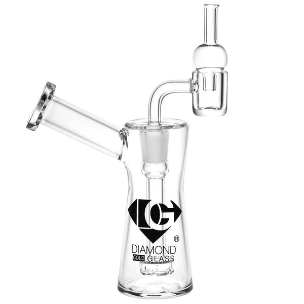 Diamond Glass Mini Dab Rig Complete Kit - 5.25" Bubbler Style - World ...