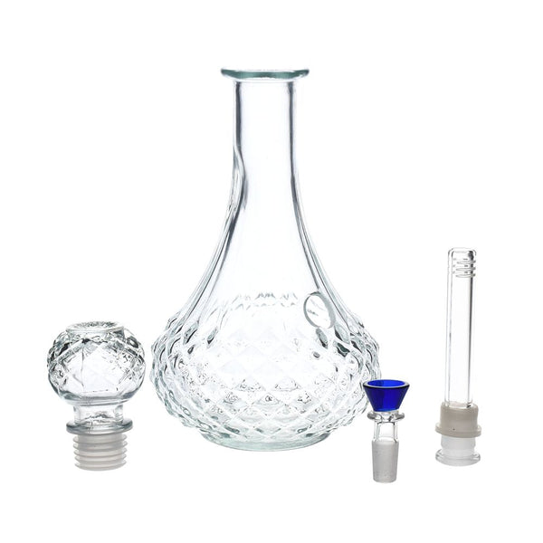 Vintage Decanter Long Neck Style Glass Water Pipe – 8.25" Elegant Bong ...