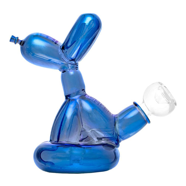 Balloon Dog Glass Bong – 5.5" Blue Novelty Water Pipe - World of Bongs