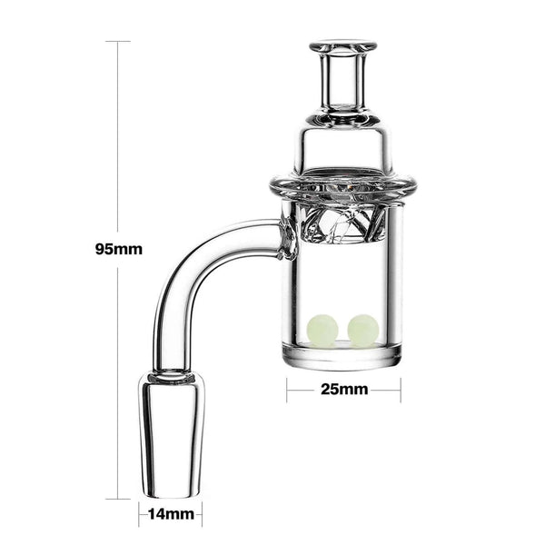 Quartz Banger with Spinner Carb Cap and Terp Pearls | Dab Set - World ...