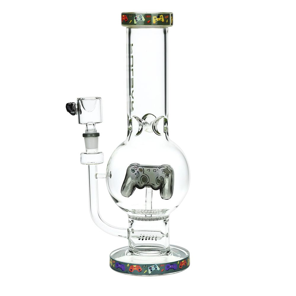 Game Time Bubble Base Glass Bong 12.5" | Glow Bong | World of Bongs