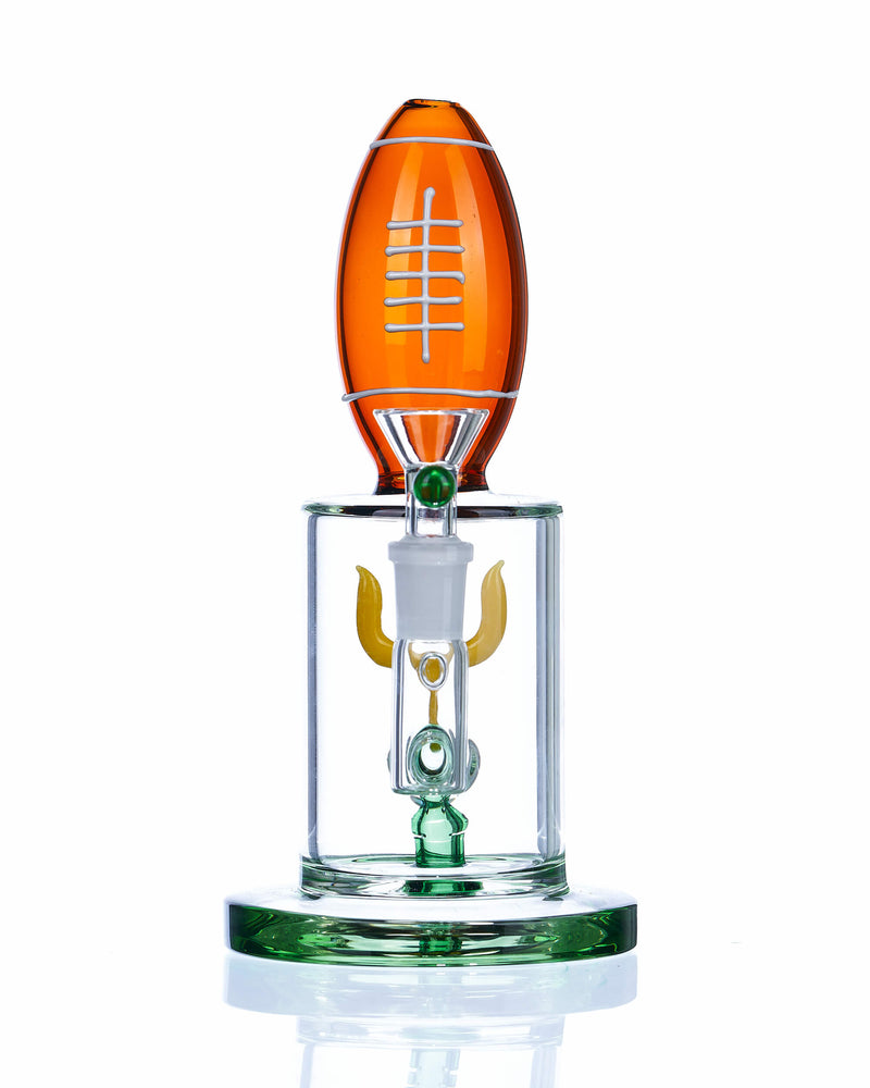 Cool Glass Football Dab Rig with Banger & Bowl - World of Bongs
