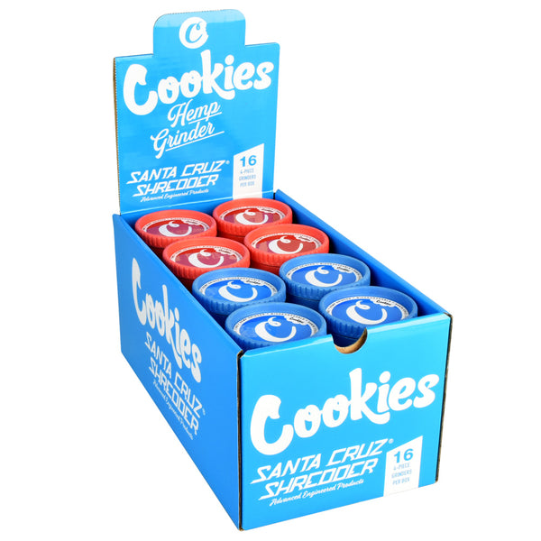 4-PCS Cookies x SCS Hemp Grinder | Premium Quality - World of Bongs