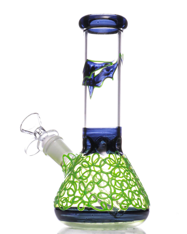 7.5'' Bat Beaker Bong - Glow In The Dark - World of Bongs