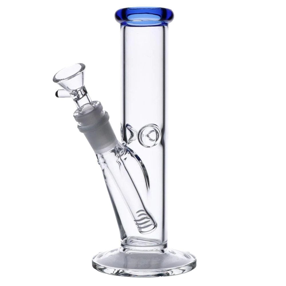8" Straight Tube Bong | Classic Smoking Experience - World of Bongs