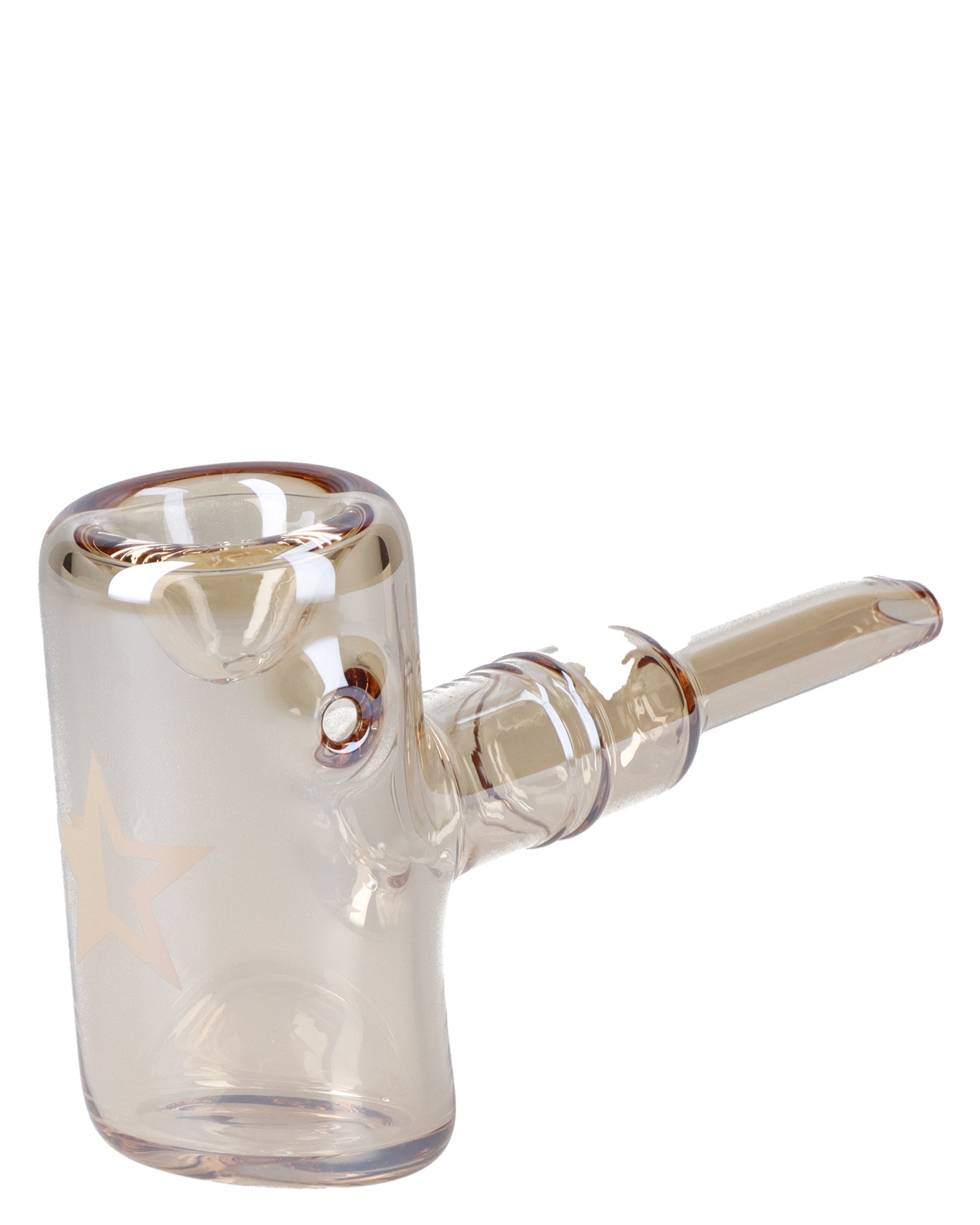 5" Famous X Gold Fumed Sherlock Pipe | Shop Now at WOB - World of Bongs