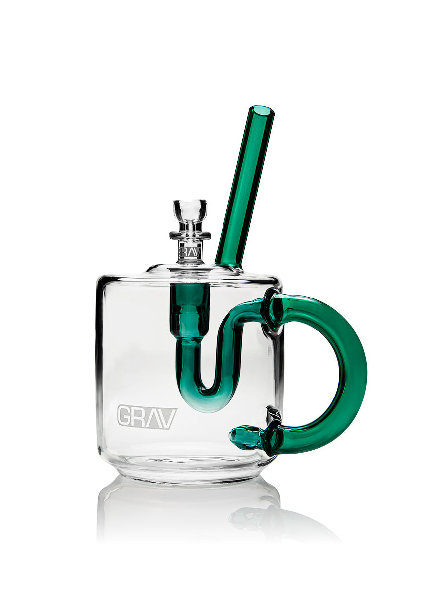 Colored Grav Coffee Mug Weed Pipe Bubbler | Online Shop - World of Bongs