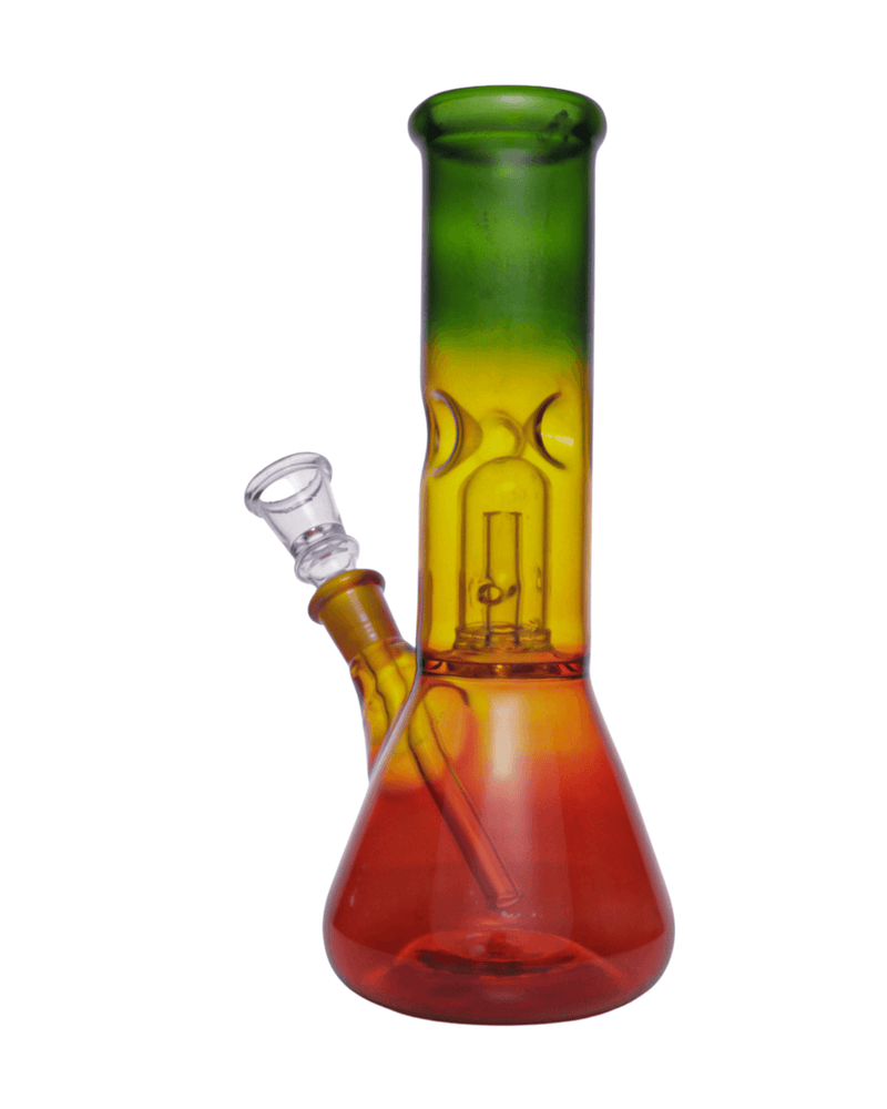 Rasta Mini Beaker Bong | World of Bongs Online Smoke Shop