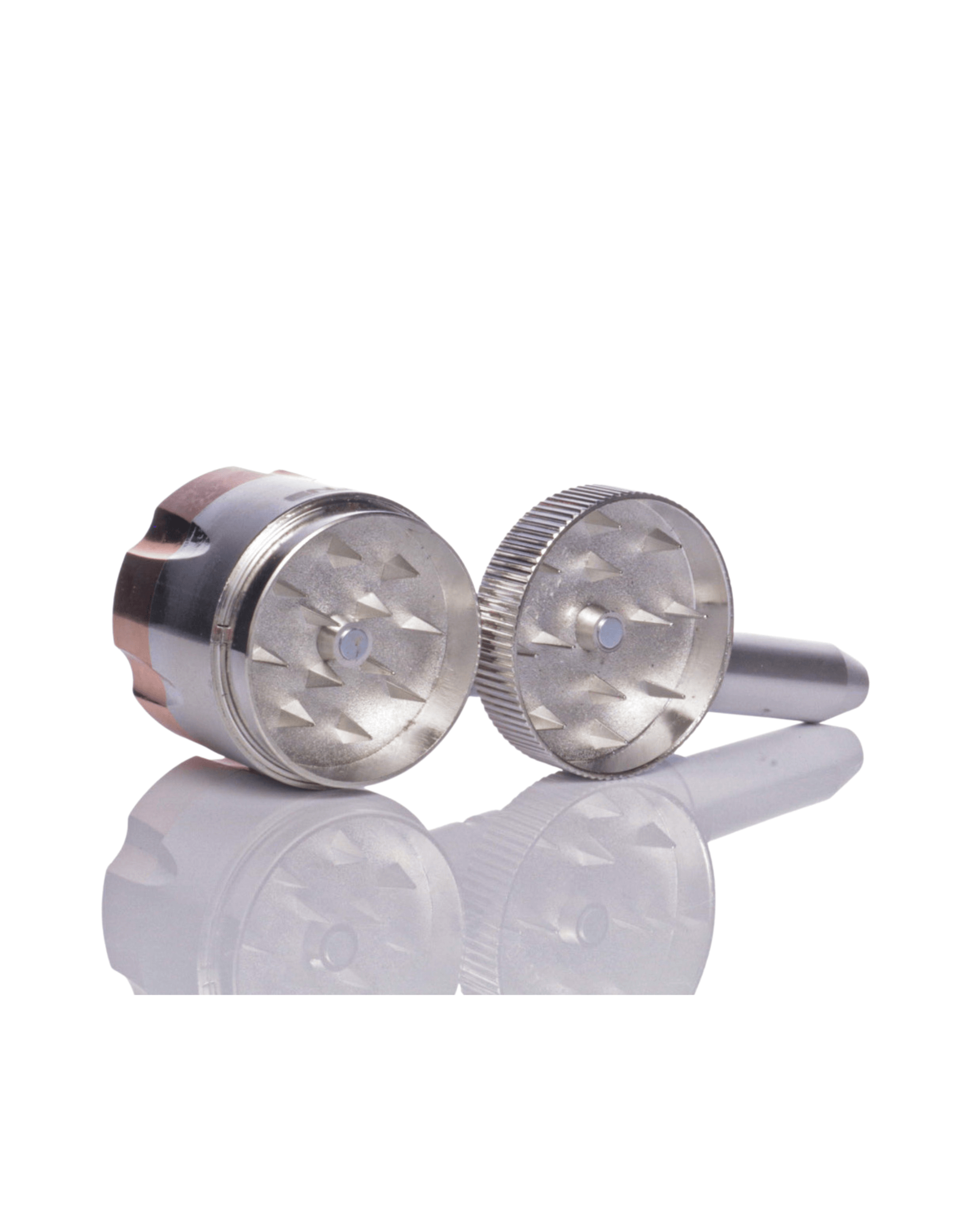 6 Chamber Revolver Metal Pipe & Weed Grinder - World of Bongs