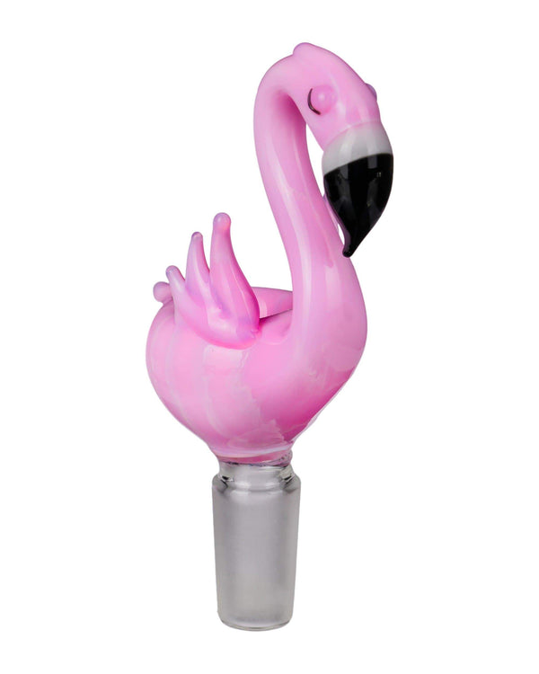 Pink Flamingo Bowl | Most Unique Flamingo Bong Slide - World of Bongs