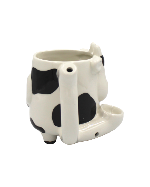 Cow Pipe Mug | Ceramic Mug Pipe | Online Smoke Shop - World of Bongs